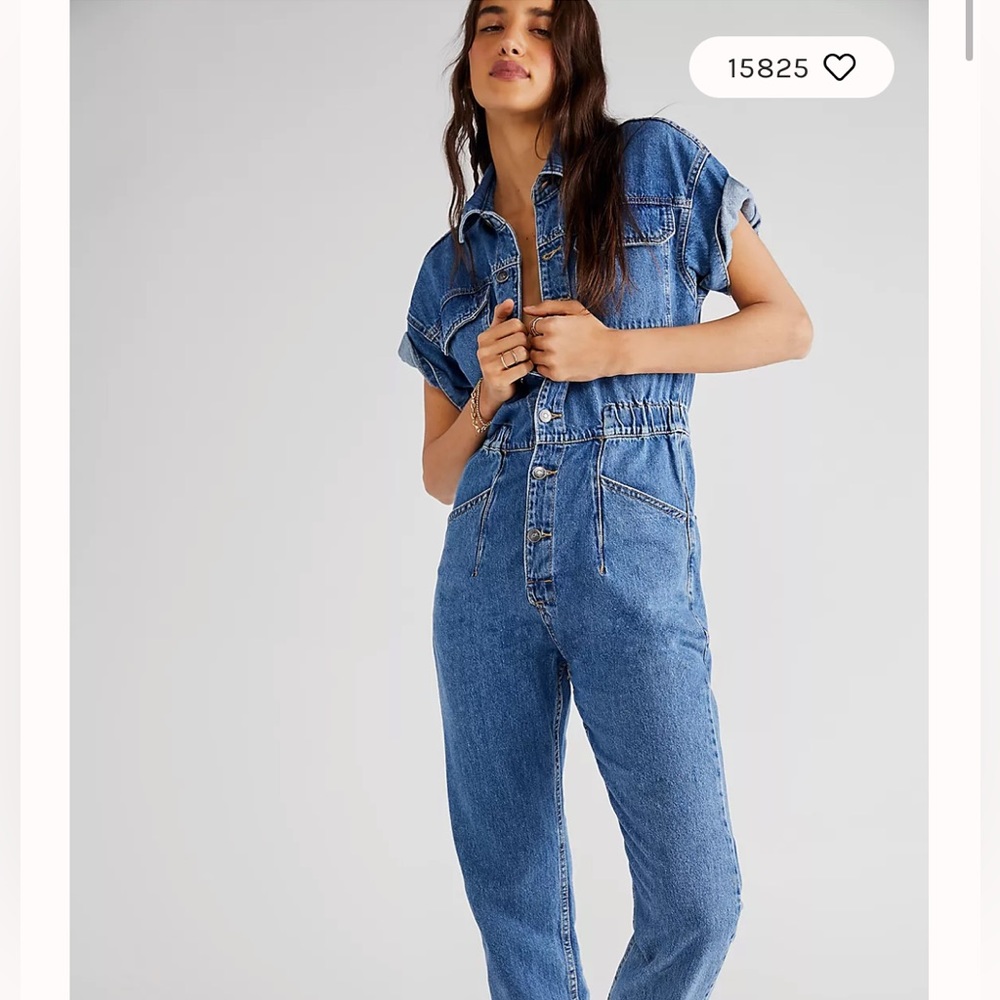 Free People Marci Coverall Overall - Gem